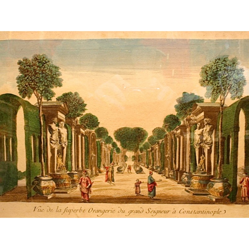 Vue d'optique, début 18°