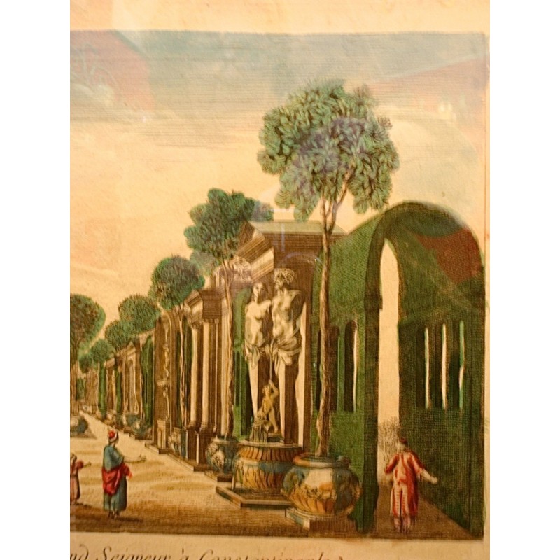 Vue d'optique, début 18°