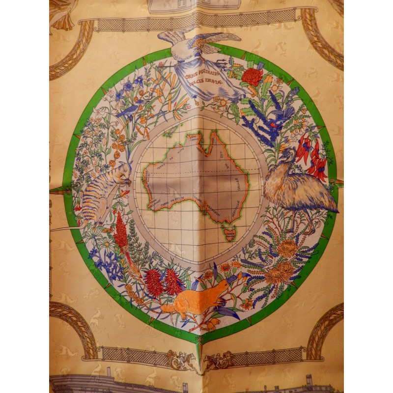 Carré foulard Hermès Le géographe